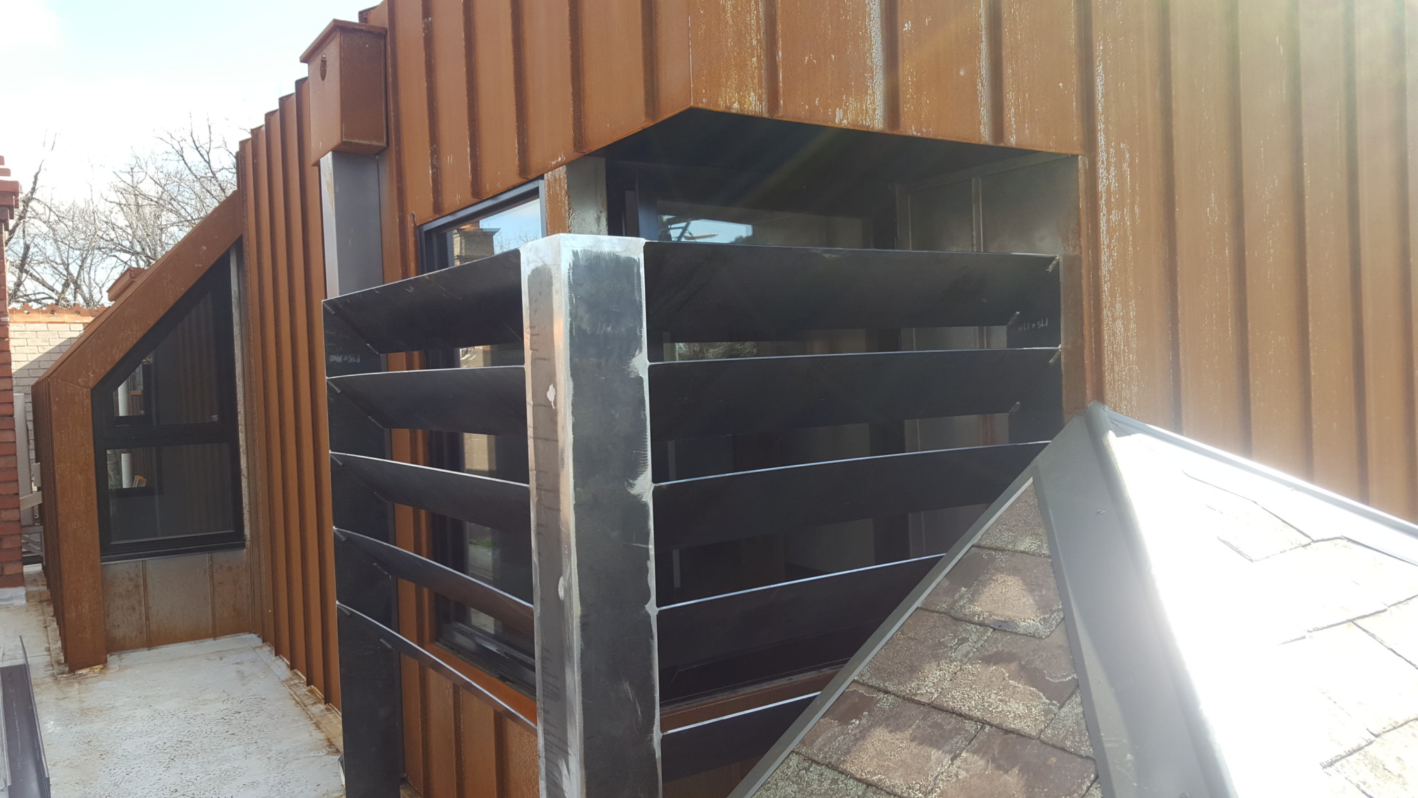 Corten Louver Melbourne - Urban Metalwork