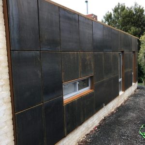 Corten Cassette Panel Cladding - Urban Metalwork