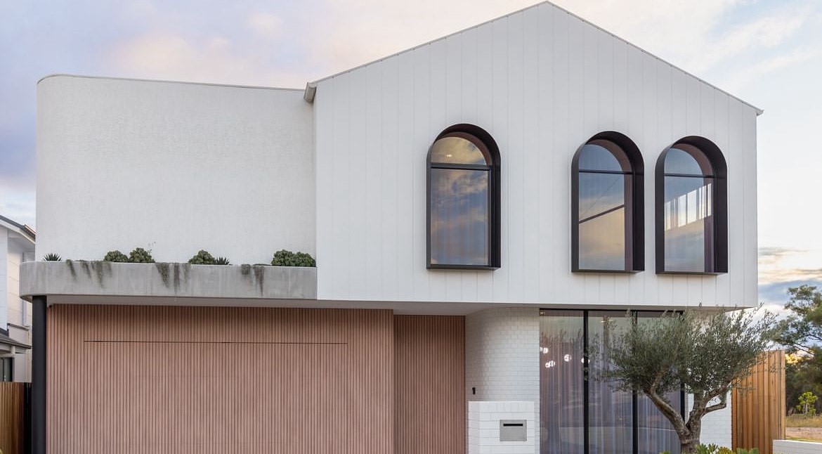 Curved Aluminium Window Shrouds - Urban Metalwork